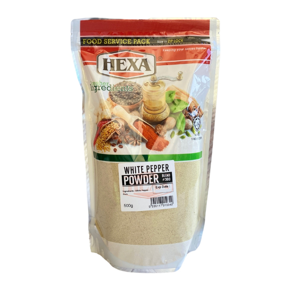 HEXA White Pepper Powder 500gm Serbuk Lada Putih Sarawak Food Service ...