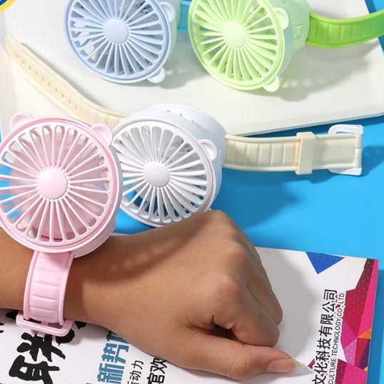 (𝐁𝐈𝐆 𝐒𝐇𝐎𝐏) Cartoon Watch Fan Portable USB Small Fan With USB Charging ...