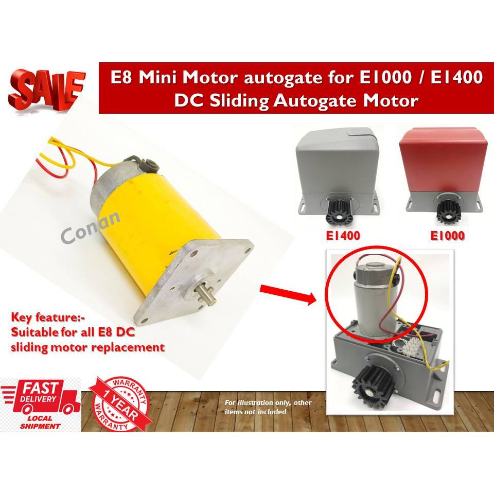 E8 Mini Motor autogate for E8 DC Sliding Autogate Motor | Shopee Malaysia