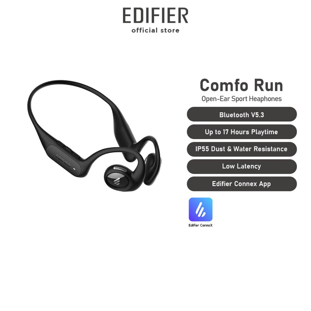 Edifier Comfo Run Open-Ear Wireless Sport Headphones - Bluetooth V5.3 ...
