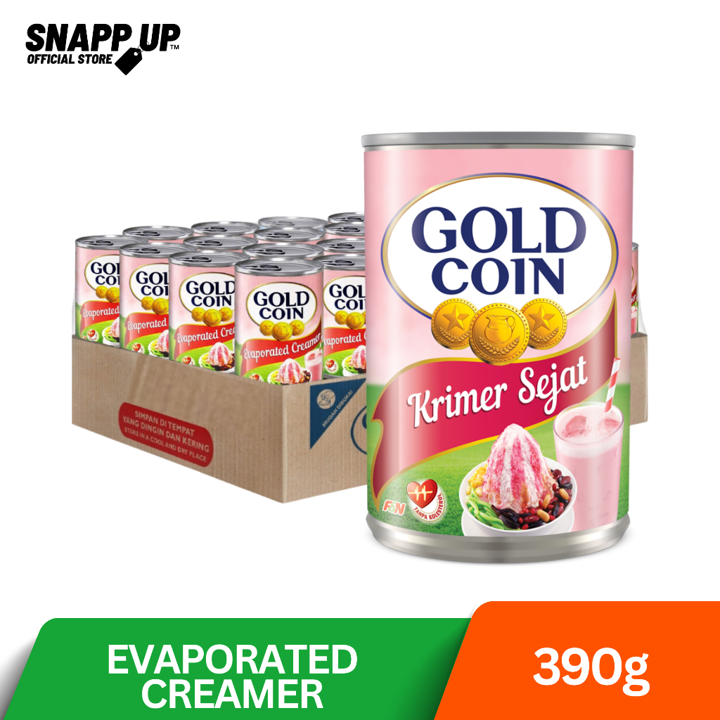 Gold Coin Evaporated Creamer 390g x 48 | Shopee Malaysia