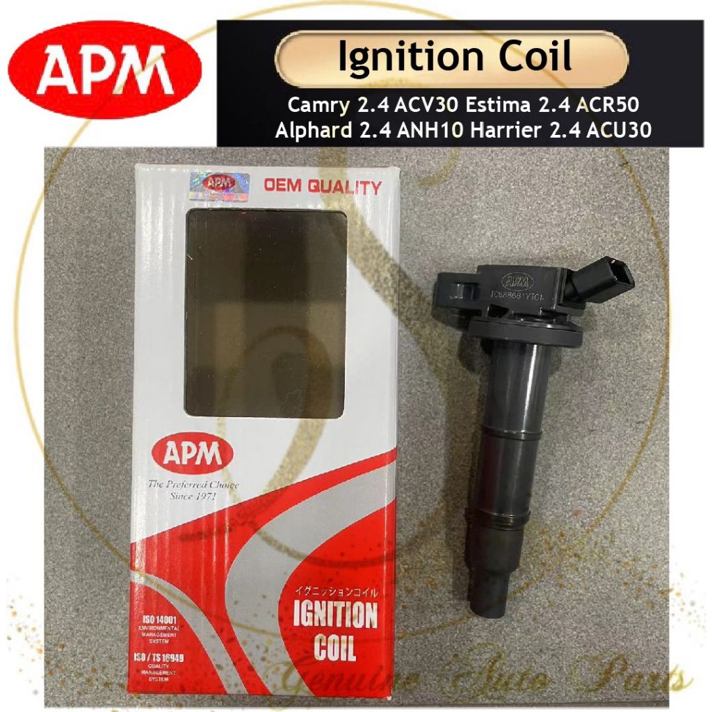 100% APM IGNITION COIL CAMRY ACV30 ESTIMA ACR30 ALPHARD ANH10 HARRIER ...