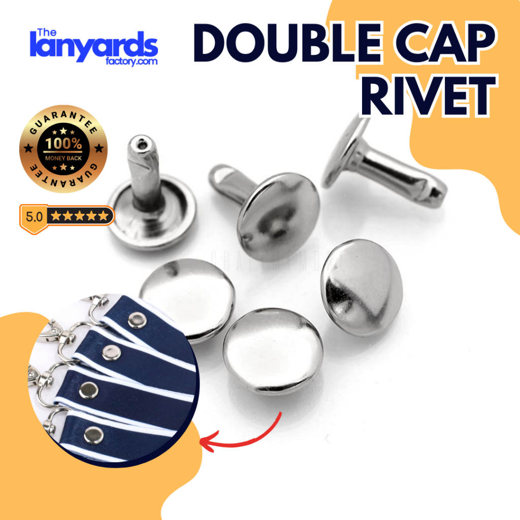 Rivet Lock Eyelet Button Silver Black 9mm x 7mm for Lanyards Bags Belts ...