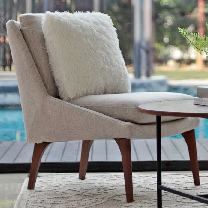 Kerusi Rehat Moden Minimalis LAUREL Nordic Relaxing Lounge Chair Living ...