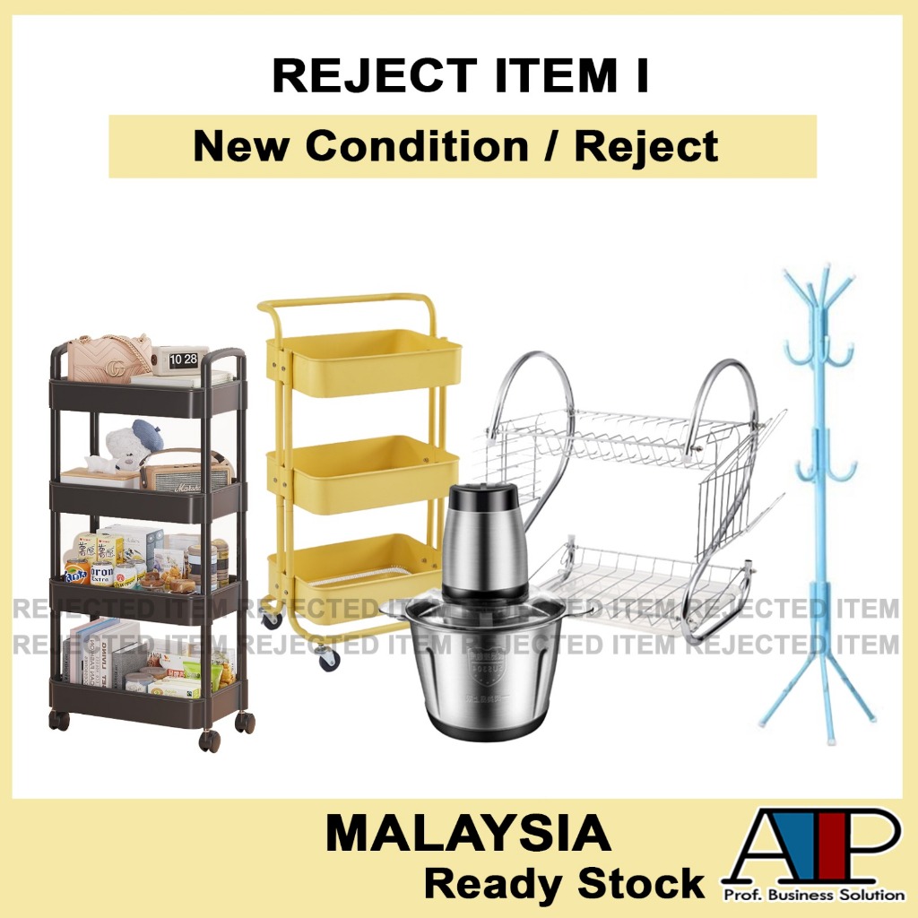 Barang REJECT ITEM I Home Living Multipurpose Trolley Storage Rack NEW ...