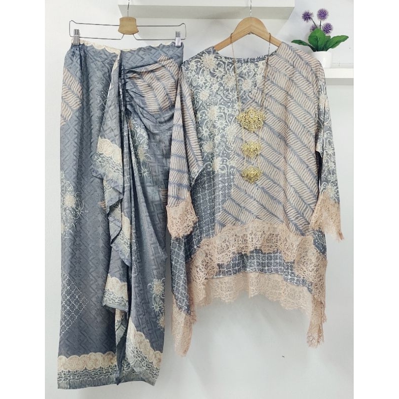 KURUNG JAWA LACE INSTANT PARIO SEMI VISCOSE ☑️BAJU KURUNG PARIO LACE ...