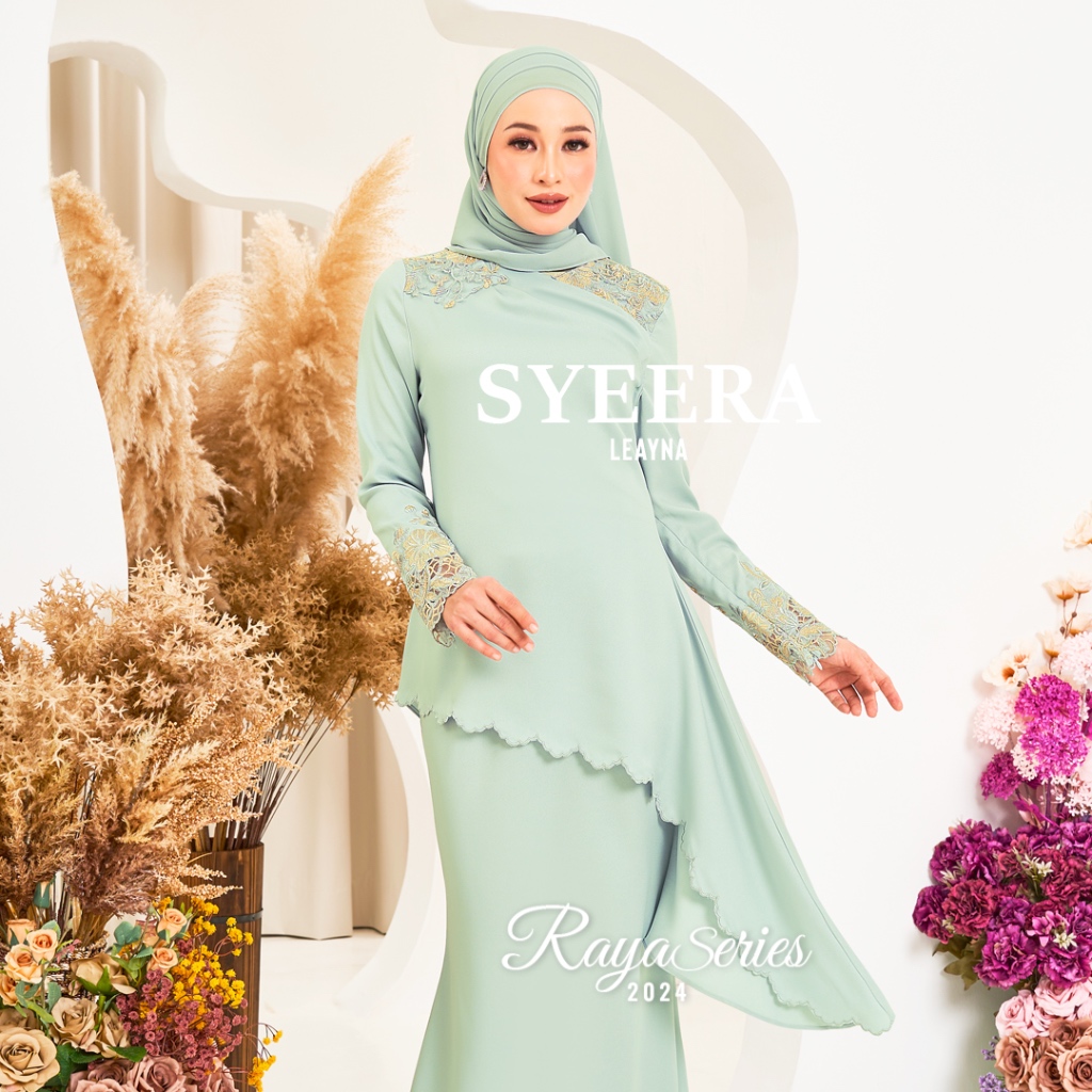 [LEAYNA.CO] [SYEERA] Baju Kurung Moden Fish Tail One Side Convocation ...