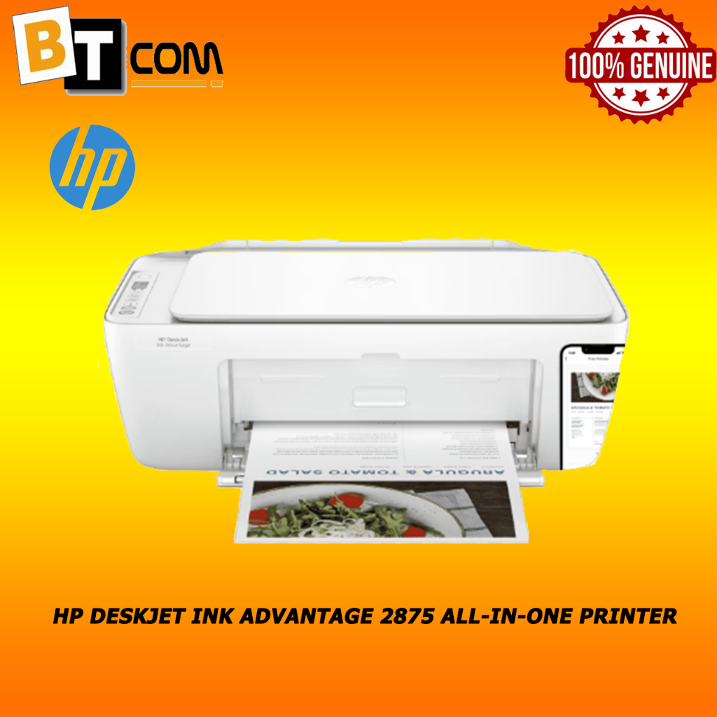 HP DeskJet Ink Advantage 2875,2876 All-in-One Printer 588J7B, 588N7B | Shopee Malaysia