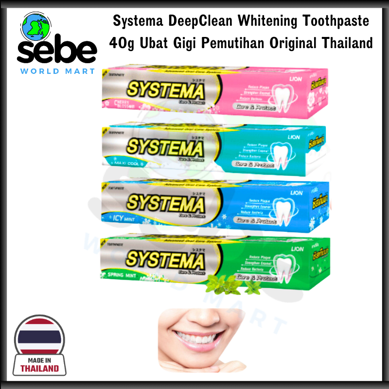 Systema DeepClean Whitening Toothpaste 40g Ubat Gigi Pemutihan Original ...
