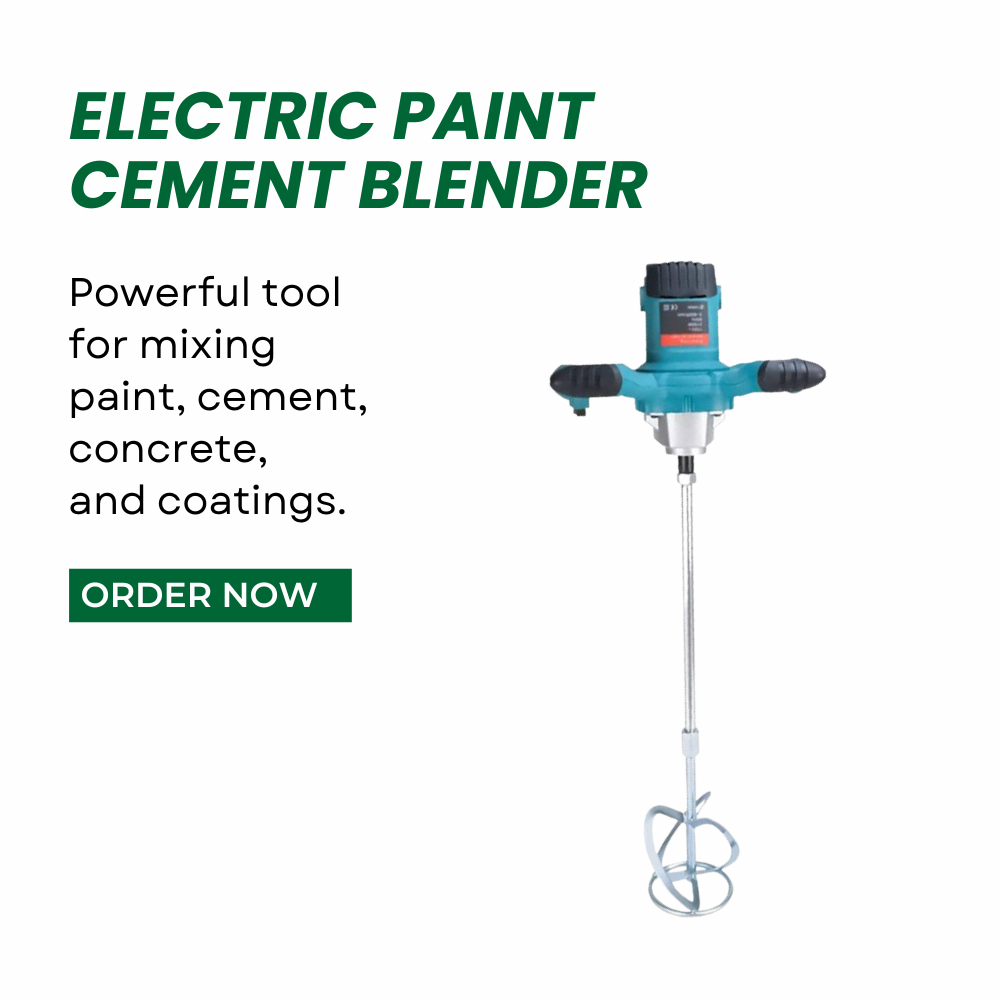 220V 2100W Electric Paint Cement Concrete Coating Feed Mixer Pengisar ...