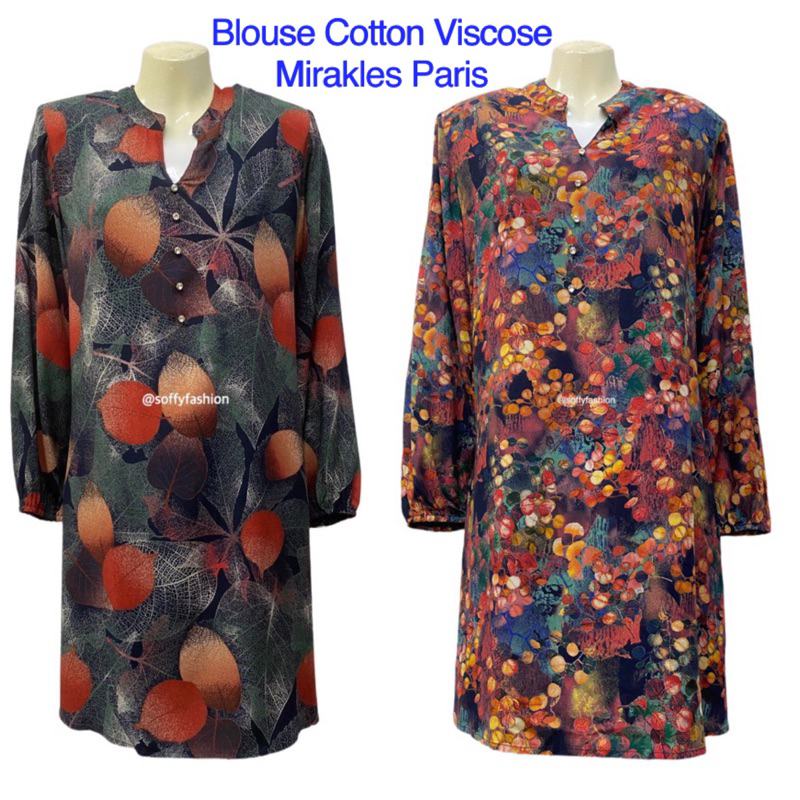 CORAK BARU BLOUSE COTTON VISCOSE LABUH MIRAKLES PARIS BY SARA ANN ...