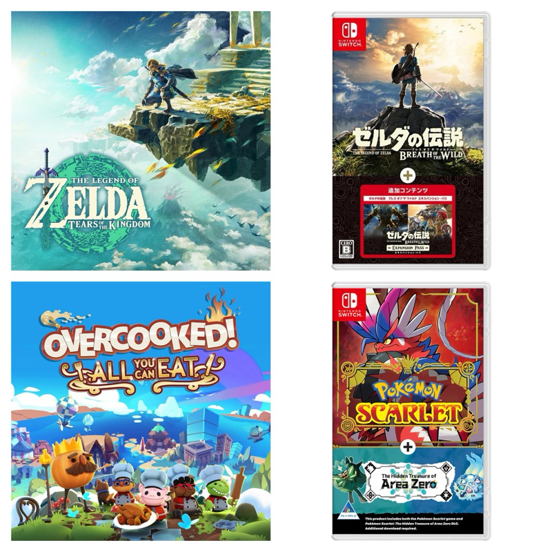 (4in1)Nintendo Switch Digital The Legend of Zelda Tears of the Kingdom ...