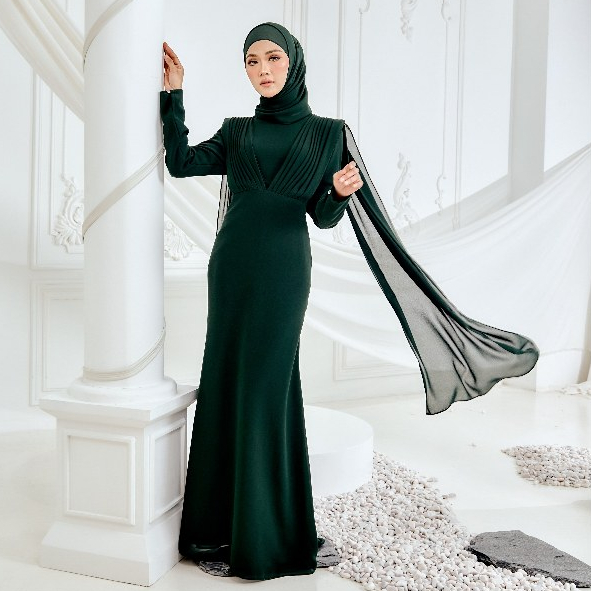 Arysa Dress by Risek (Include Shawl) | Shopee Malaysia