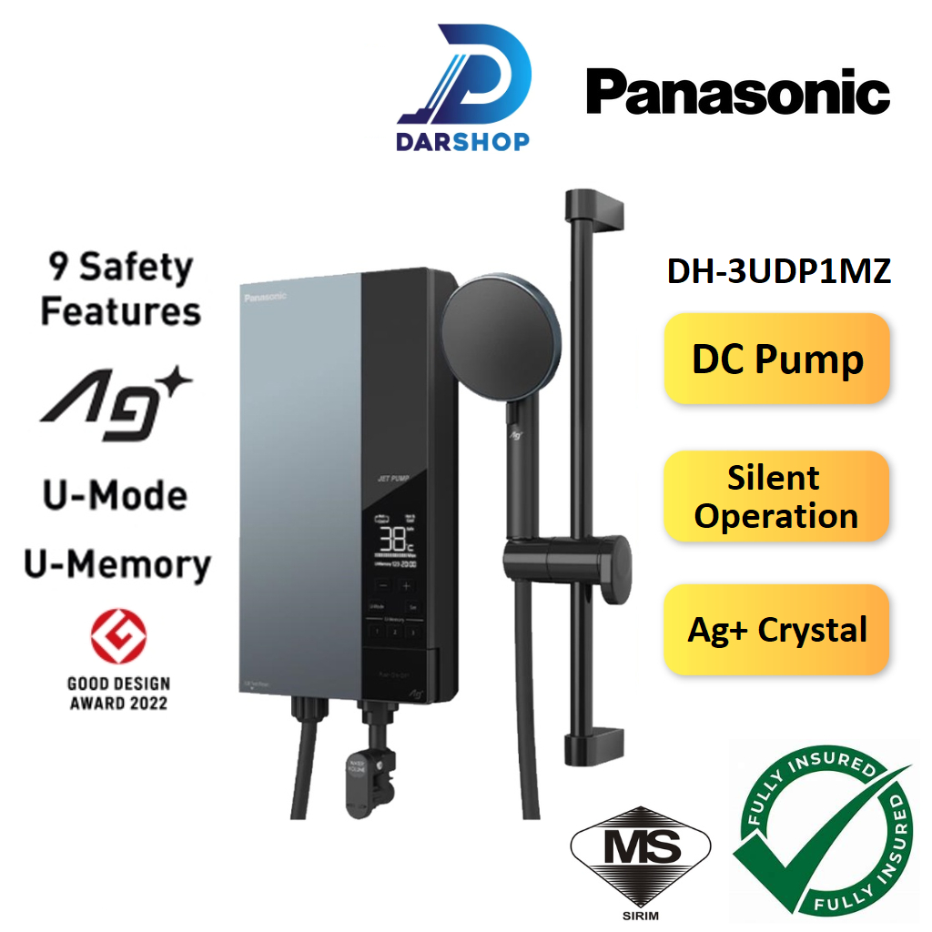 Panasonic U Series DC Jet Pump Silent Pump Instant Water Heater Shower ...