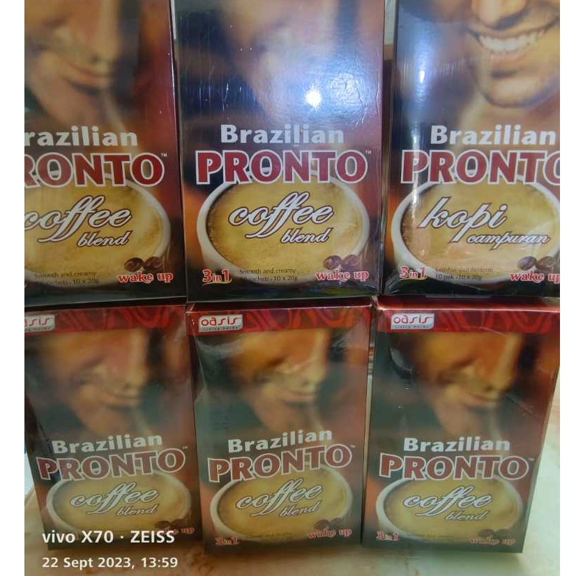 BRAZILIAN PRONTO COFFEE BLEND (1 BOX INSIDE 10 SACHET) | Shopee Malaysia