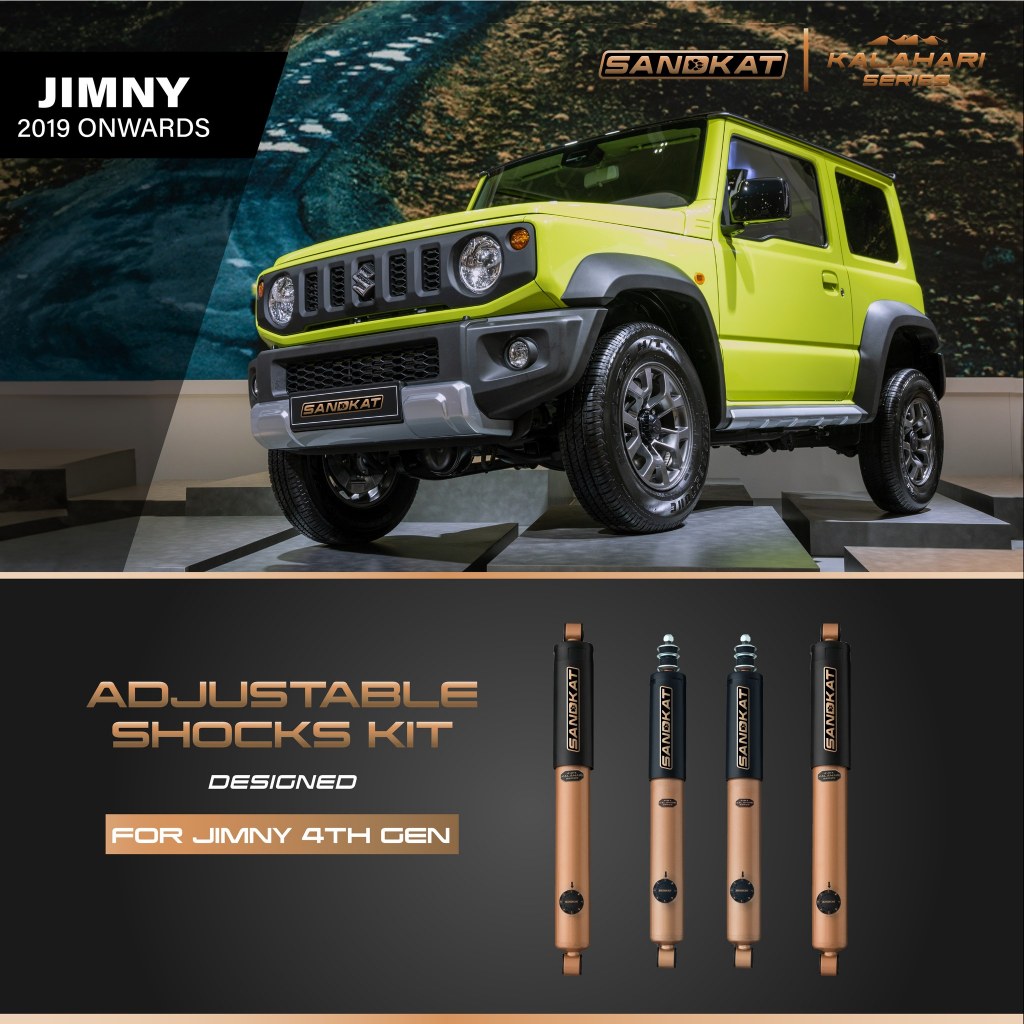SANDKAT Suzuki Jimny JB74 Adjustable Shock Absorber Suspension Lift Up ...