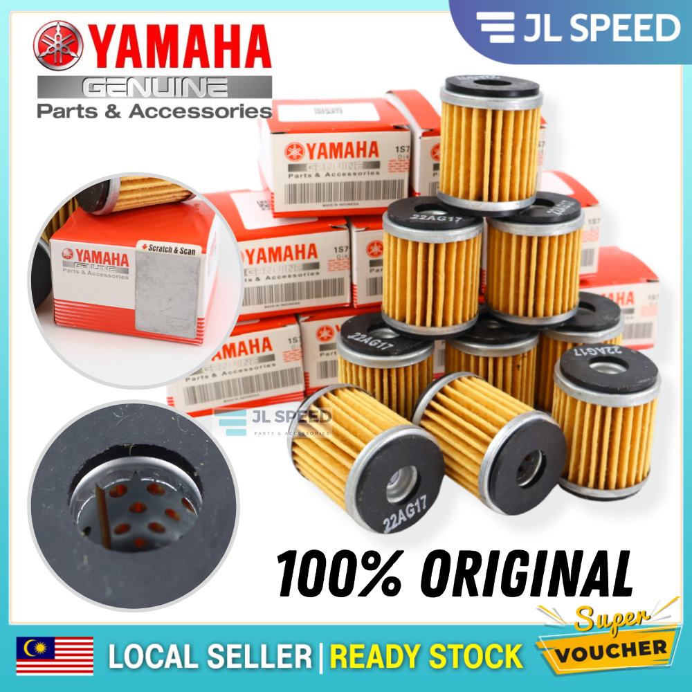 100% ORIGINAL YAMAHA OIL FILTER LC135 LC 135 Y15 Y15ZR FZ150 LAGENDA ...