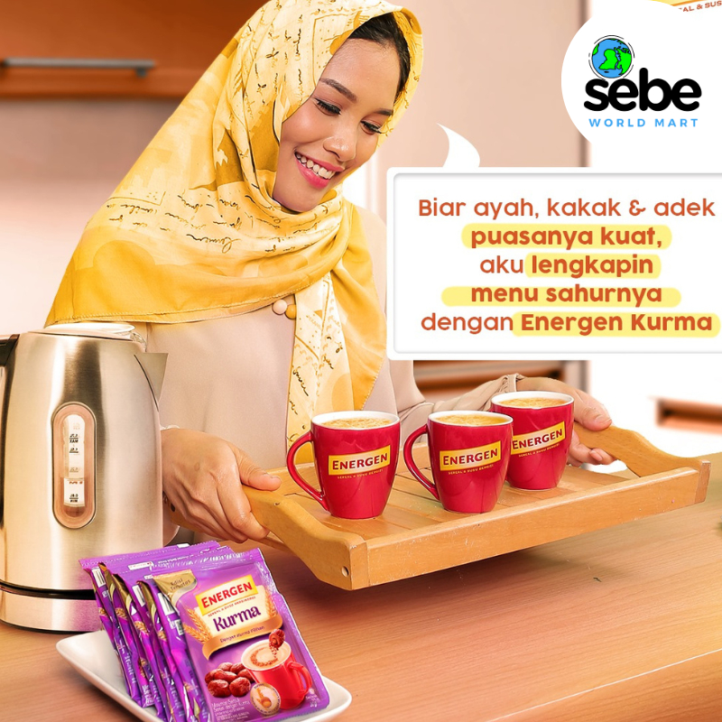 Energen Minuman Sereal Susu Bertenaga Chocolate Vanilla Kacang Hijau ...