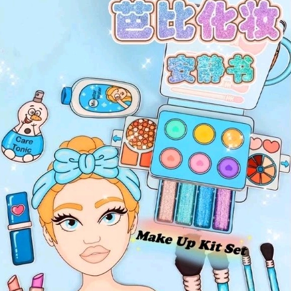 Paper Dolloll Make Up Kit Doll Book/Pretend Play/Mainan kertas patung ...