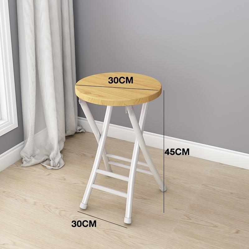 🔥Folding Chair Kerusi Lipat Solat Backrest With Cushion Modern Simple ...