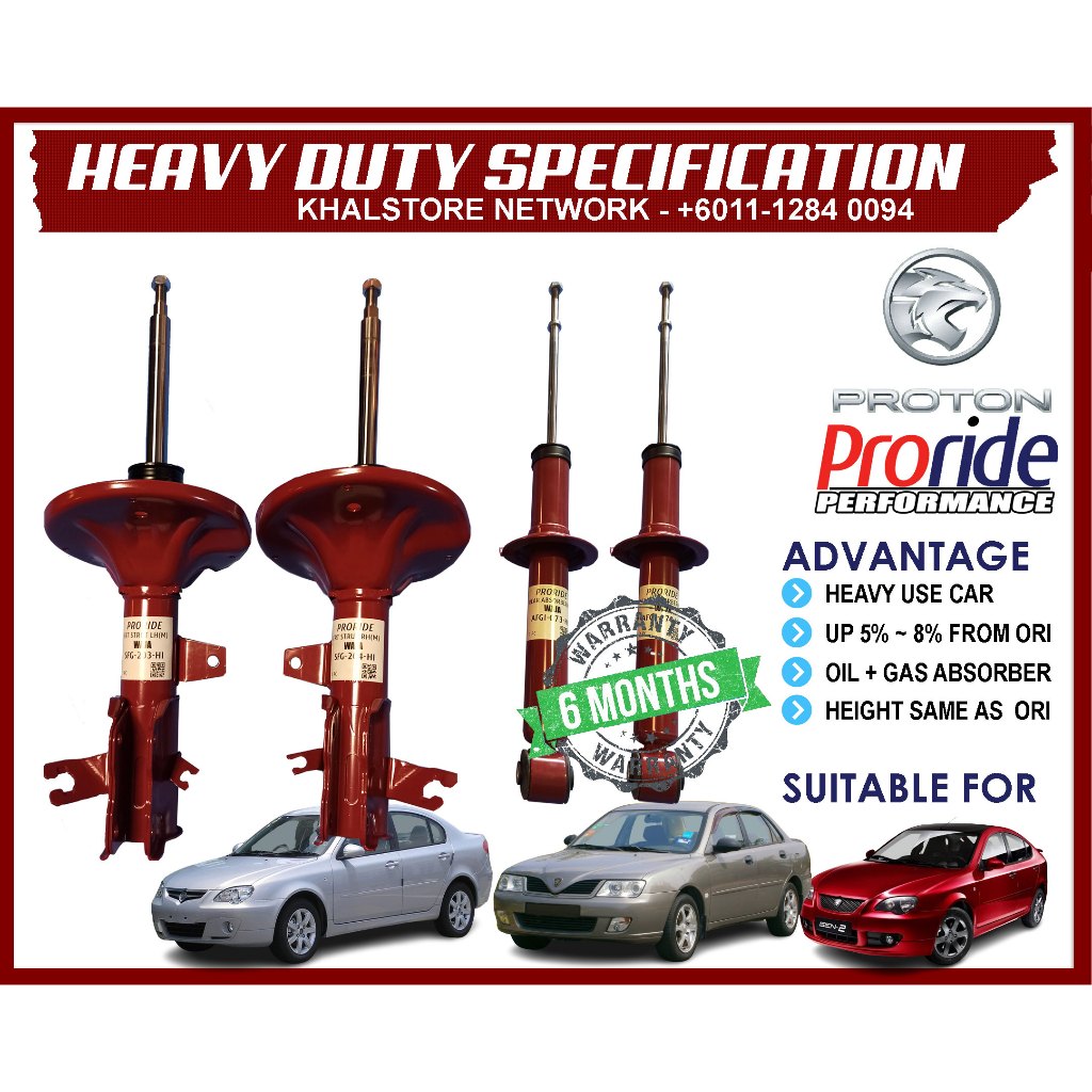Proride Waja 1.6 Heavy Duty Absorber Wira MMC Campro Gen2 Persona ...