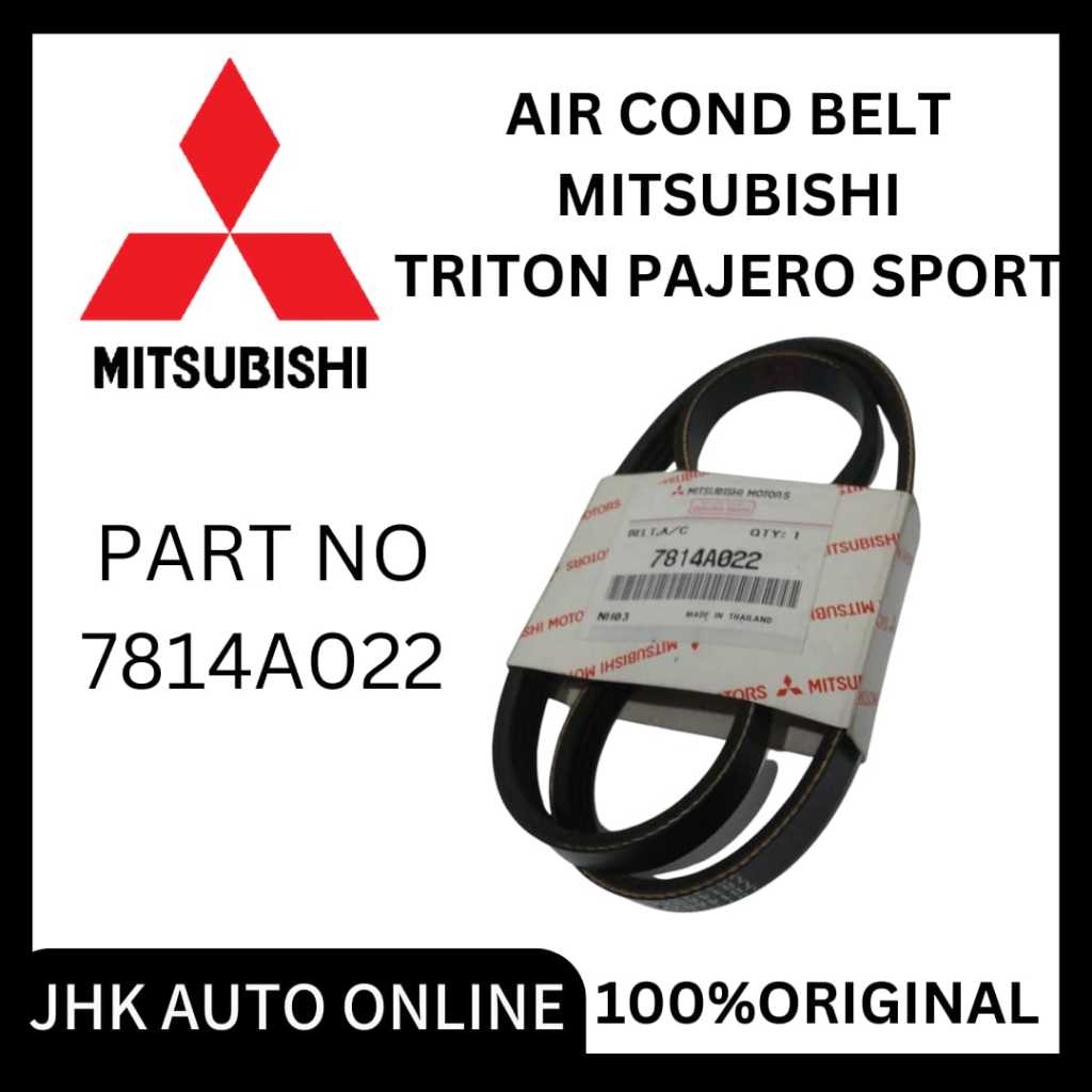MITSUBISHI TRITON PAJERO SPORT AIR COND BELT 7814A022 ORIGINAL 100% ...