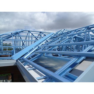 10 Feet/Kaki - C Channel Biru / Batten Besi Bumbung Rak Bunga Besi biru ...
