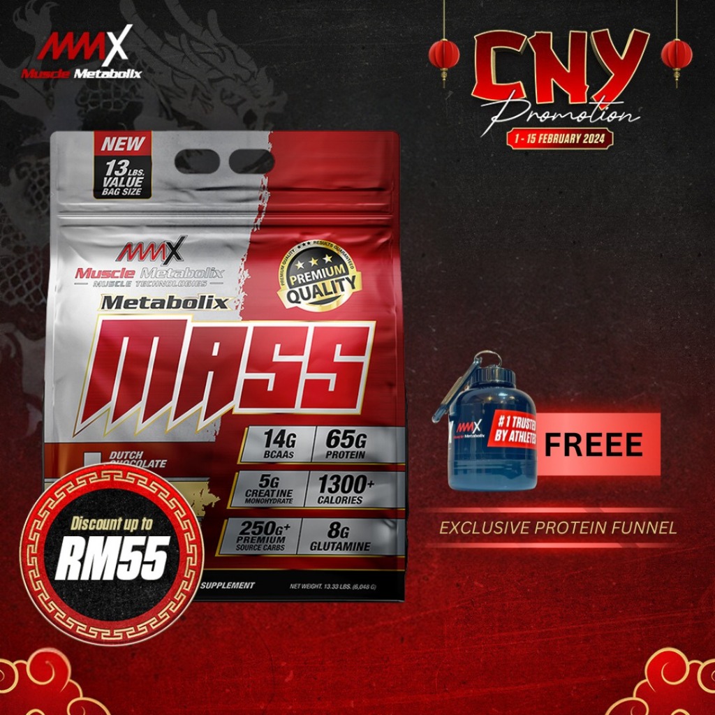 MMX USA Muscle Metabolix Mass Gainer 13lbs 6kg BULKING, SIZING, SUSU ...