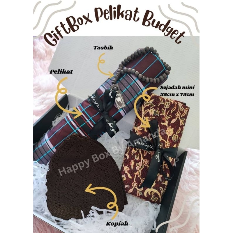 Suprise Gift box Sejadah Pelikat Murah Hadiah Untuk Suami Ayah Lelaki ...