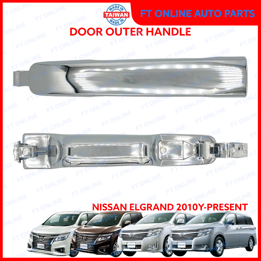 NISSAN ELGRAND 2010-PRESENT E52 DOOR HANDLE OUTER EXTERIOR SLIDING SLIDE 2011 2012 2013 2015 ...