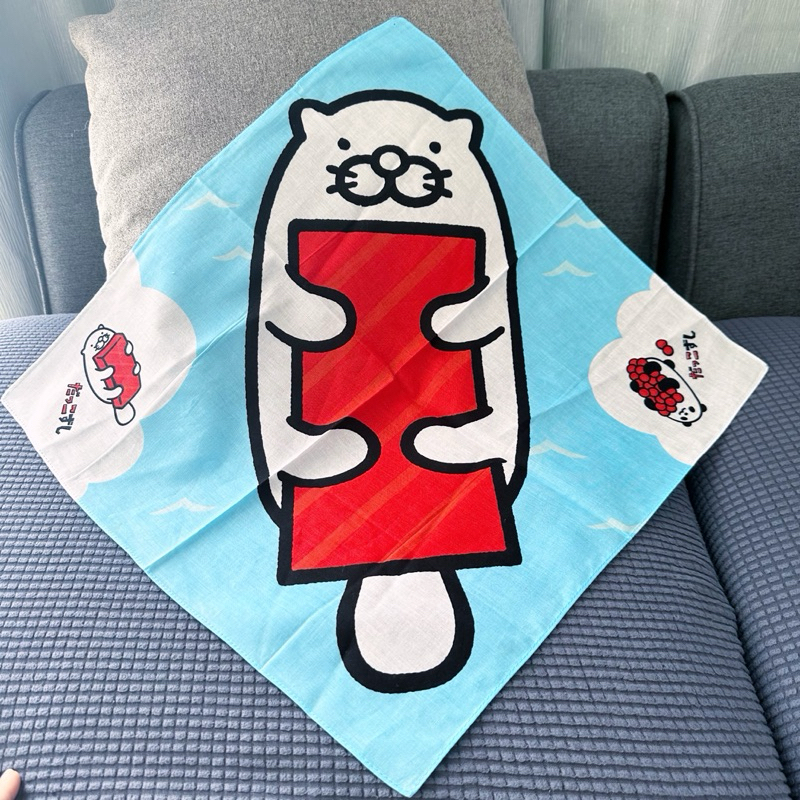 Japan x Dakkozushi Sushiro Animal Character Sushi Tenugui Japanese ...