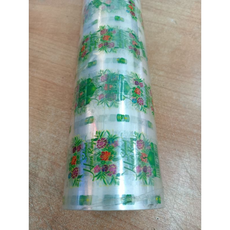 90cmx90 meter Selamat Hari Raya Opp Hamper Wrapping roll | Shopee Malaysia