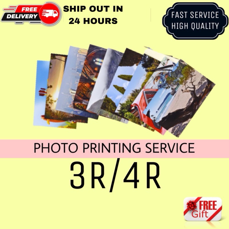 [SHIP IN 24 HOURS] GAMBAR 3R / 4R PHOTO PRINTING SERVICE | Shopee Malaysia