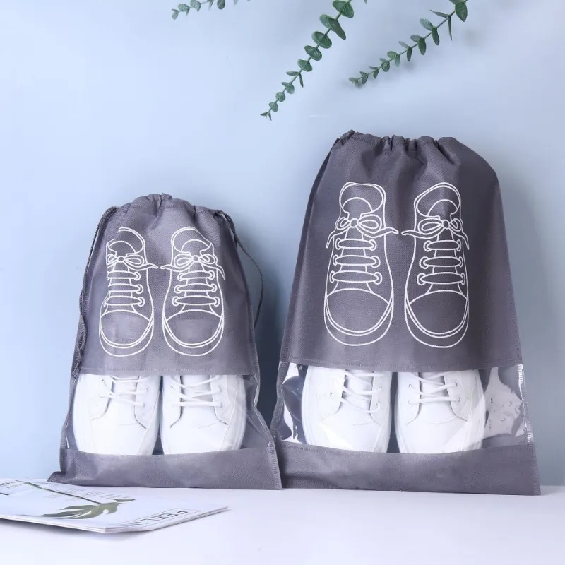 Shoe storage bag, home and travel shoe dust bag, drawstring shoe bag ...