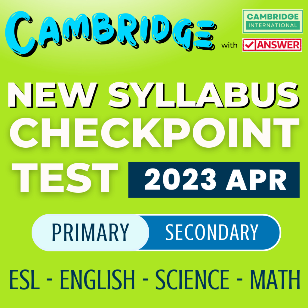 T4🟨🟧NEW 2023 APR Cambridge Primary Checkpoint Test Year 6 Secondary ...