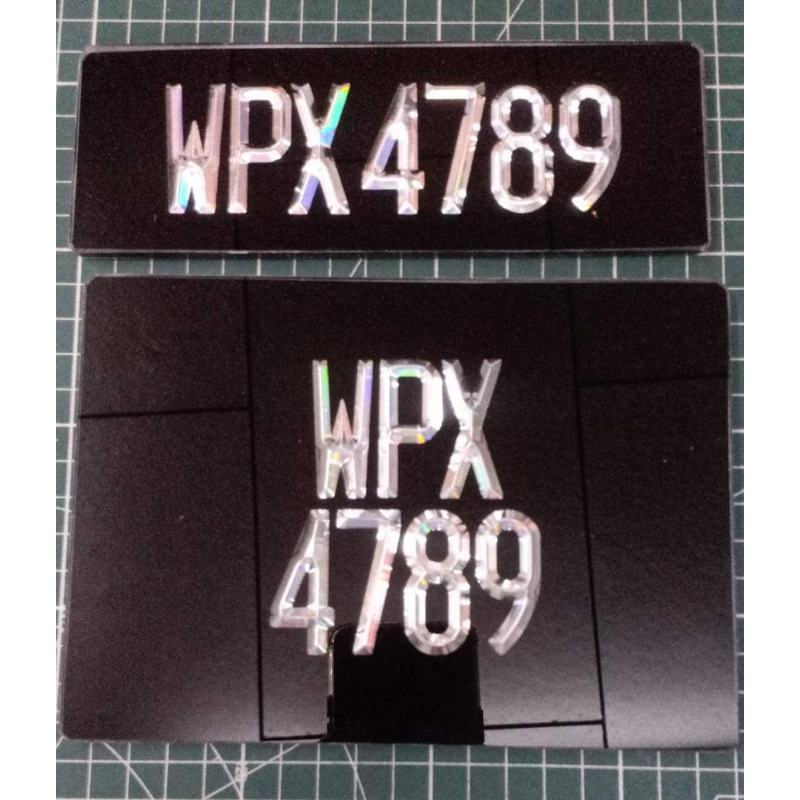NUMBER PLATE REBATE TULISAN PUTIH/BESI PAPAN PLATE/车牌 铁板车牌 摩多/私家车/囖哩/门牌 ...