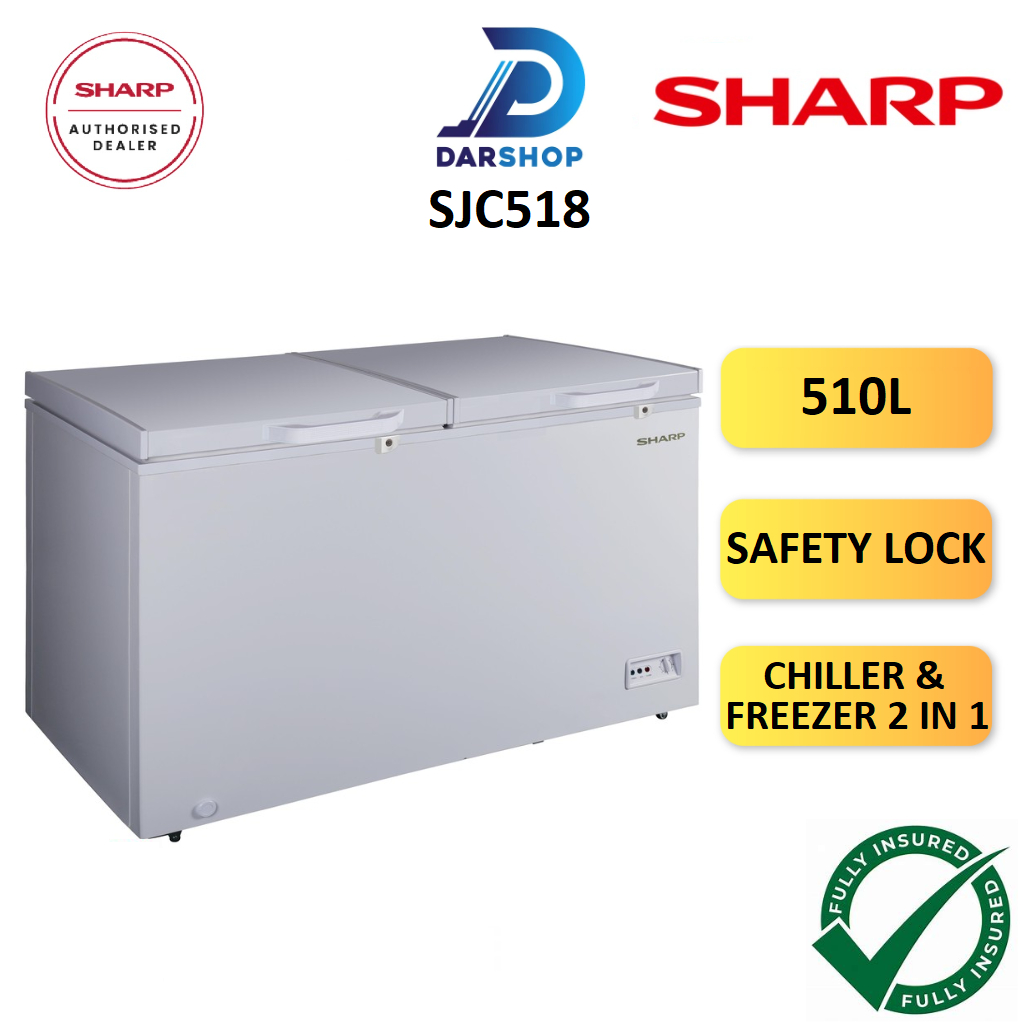 Sharp Chest Freezer 510L Peti Freezer Murah Deep Freezer Mini Peti ...
