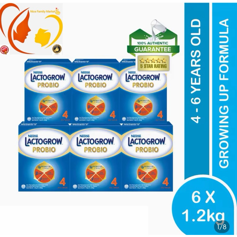 Nestle Lactogrow 4 Milk Powder (1.2kg x 6) | Shopee Malaysia