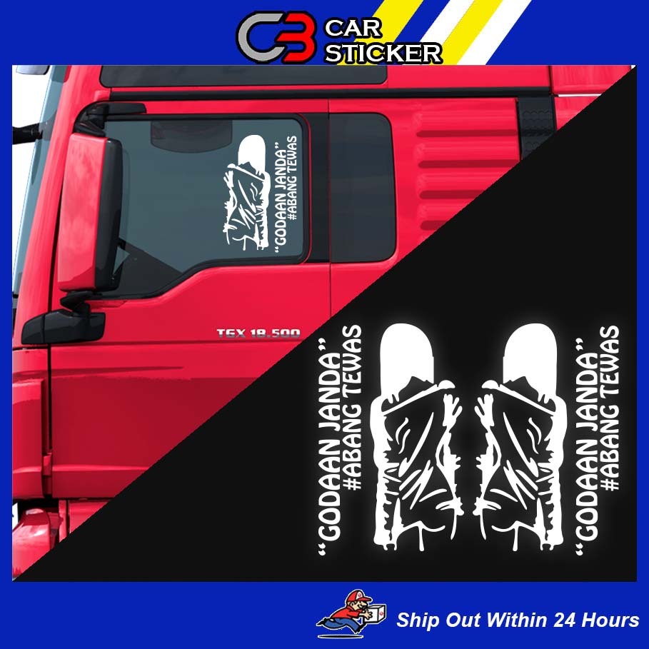 GODAAN JANDA ABANG TEWAS STICKER KERETA STICKER LORRY / L30 | Shopee ...