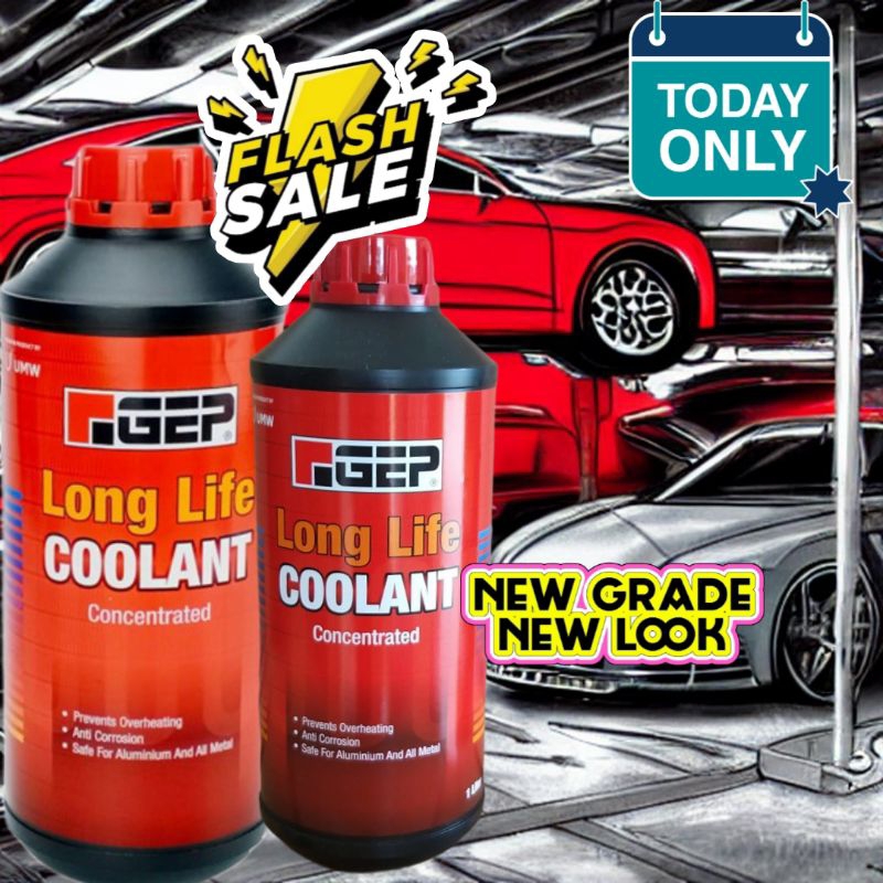 UMW GEP LONG LIFE COOLANT 1LITER (RED) | Shopee Malaysia