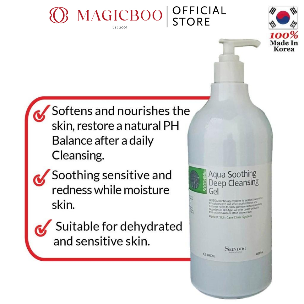 Magicboo Skindom Aqua Soothing Deep Cleansing Gel 1000ml | Shopee Malaysia