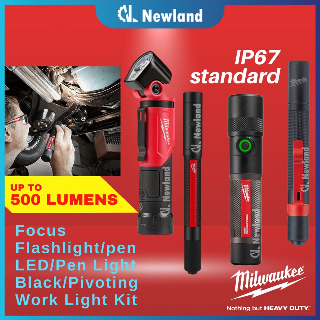 Milwaukee Torch Light / Lampu Milwaukee / L4 PWL-301 Redlithium™ USB ...