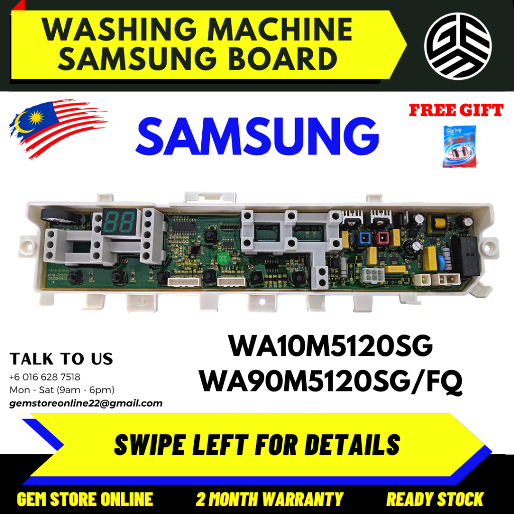 WA10M5120SG / WA90M5120SG/FQ SAMSUNG Washing Machine Board / Board ...