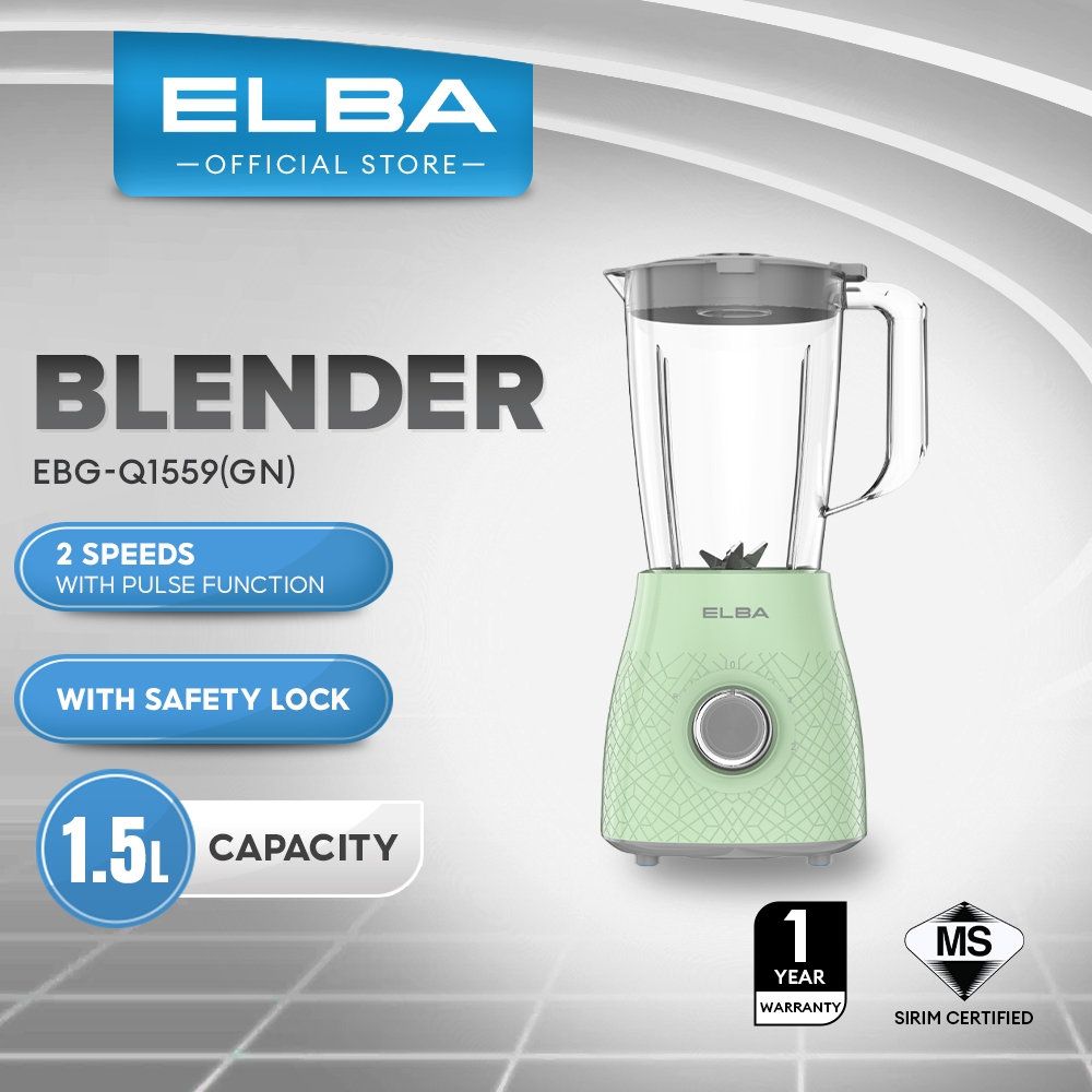 (NEW) ELBA FORESTA Series Blender EBG-Q1559(GN) - 2-speed with Pulse ...
