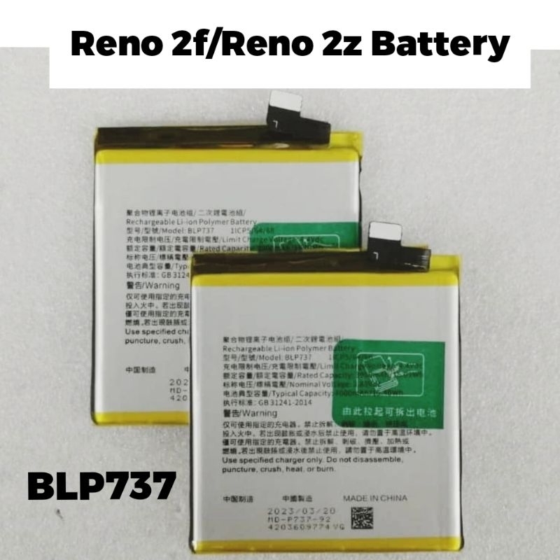 OMP45 (Ready Stock) Oppo Reno 2f / Reno 2z BLP737 Battery Bateri ...