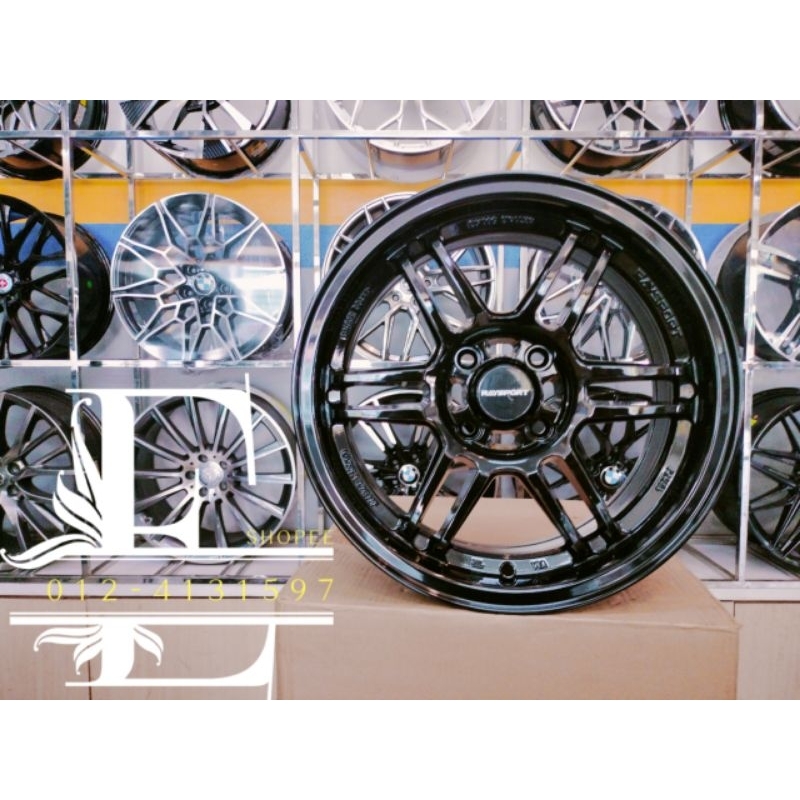 NEW SPORT RIM 15 INCH RAYSPORT RM760 4PC RIM MYVI WIRA JAZZ CITY VIVA ...