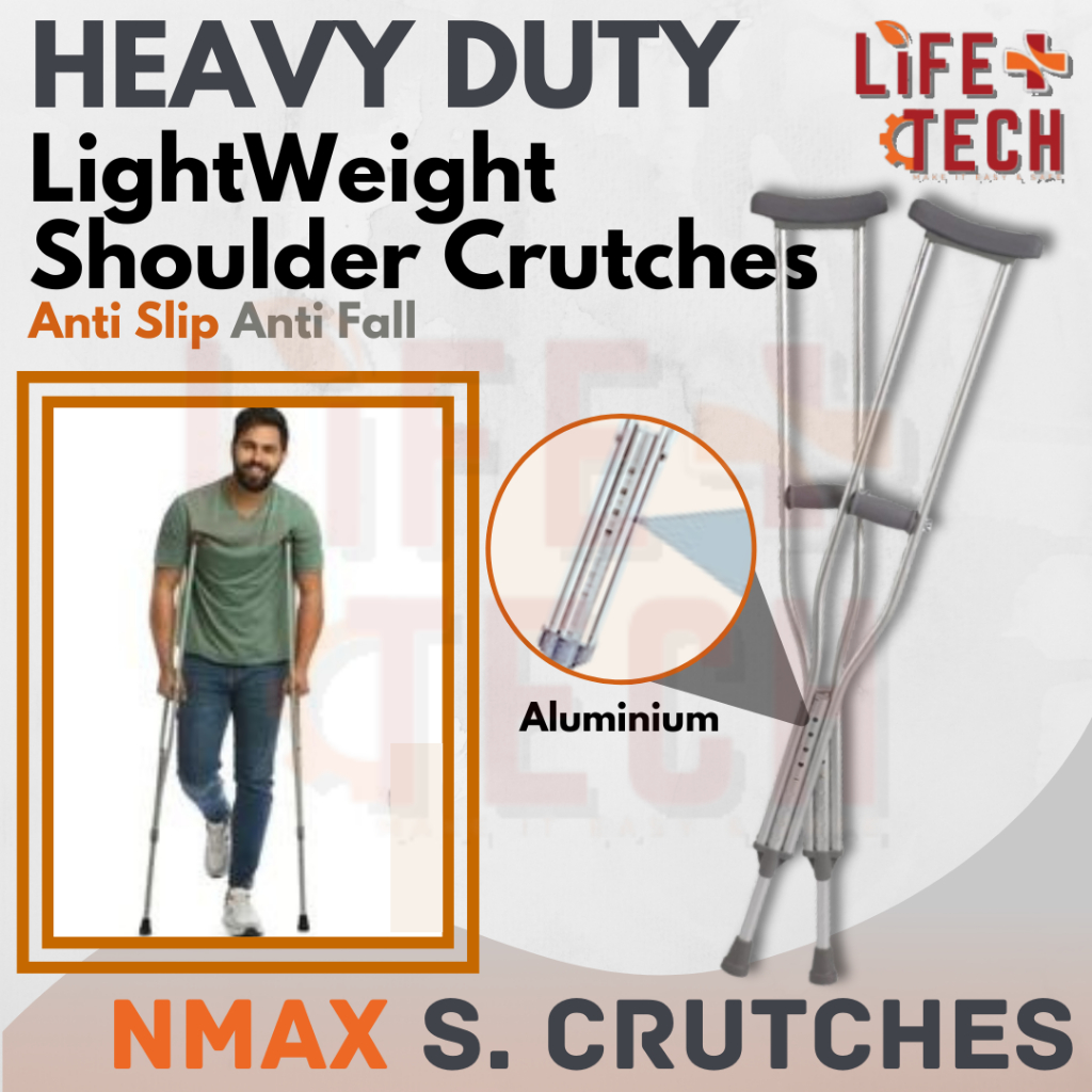 [READY STOCK] LightWeight Aluminium Adjustable Shoulder Crutches ...