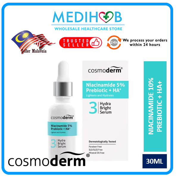 COSMODERM Niacinamide Hydra Bright Serum 30ml (EXP11/2026) | Shopee ...