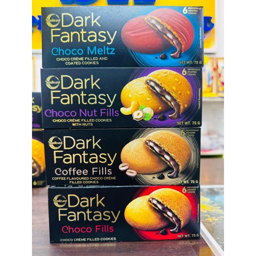 SUNFEAST DARK FANTASY BIG CHOCO BISCUIT / DARK FANTASY CHOOCO FILLS ...