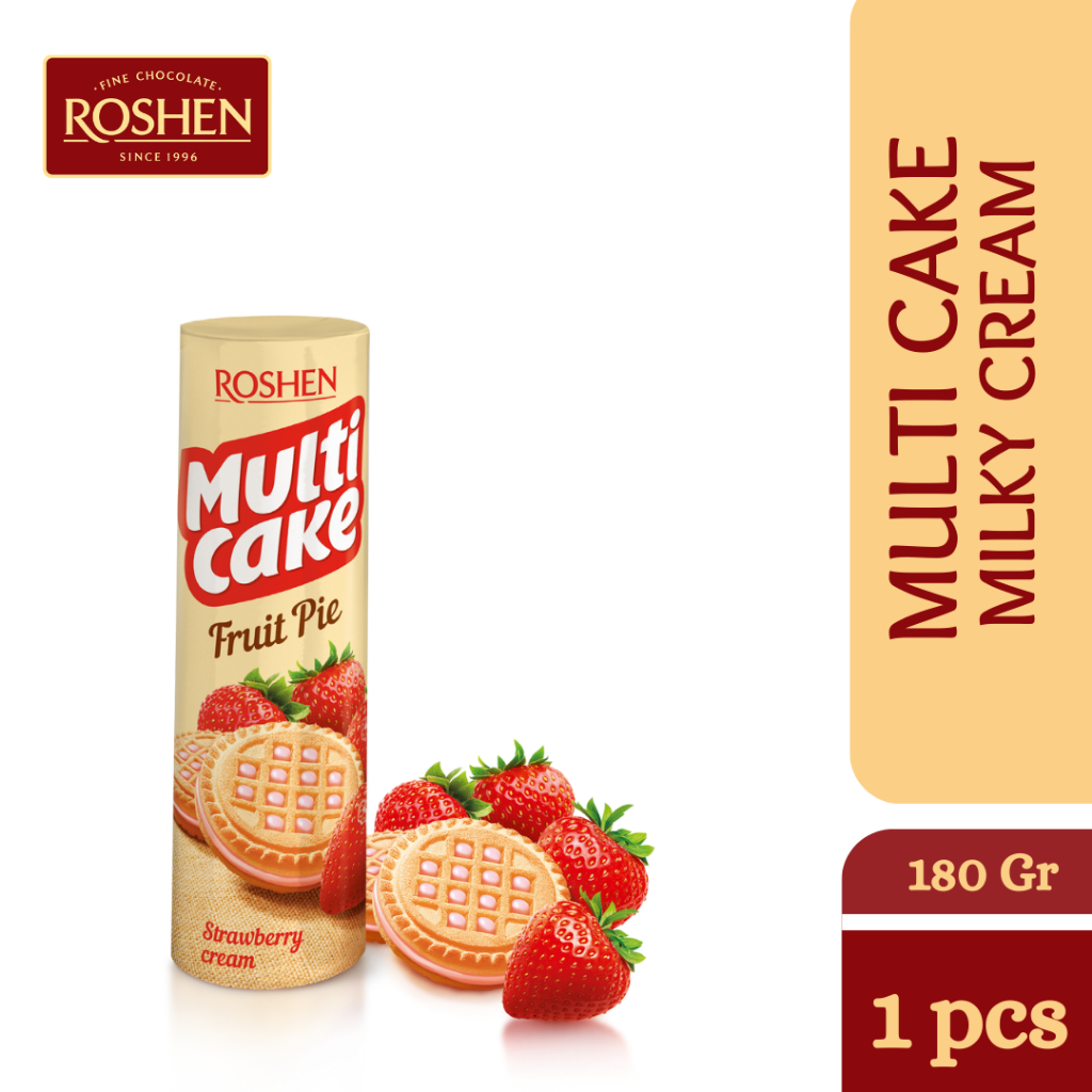 ROSHEN Multicake Biscuit - Strawberry (180g) Roshen biskut strawberry | Shopee Malaysia